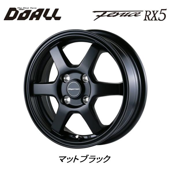 ドゥオール DOALL Fenice RX5 フェニーチェ アールエックス ファイブ 軽自動車 4.0J-13 +43 4H100 マットブラック 4本セット 送料無料 : ビッグラン市毛 ...