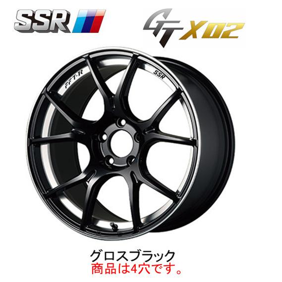 SSR GTX02 エスエスアール ジーティーエックスゼロツー 7.0J-17 +42/+48 4H100 グロスブラック 4本セット 送料無料 : ビッグラン市毛Yahoo!店 - 通販 ...