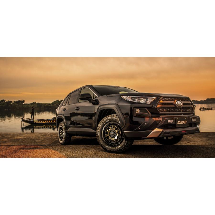 TEAM DAYTONA RAYS レイズ M9 150系 プラド 8.0J-17 +20 6H139.7 ブラック/ディスククリアスモーク & ファルケン ワイルドピーク A/T3W 265 ...