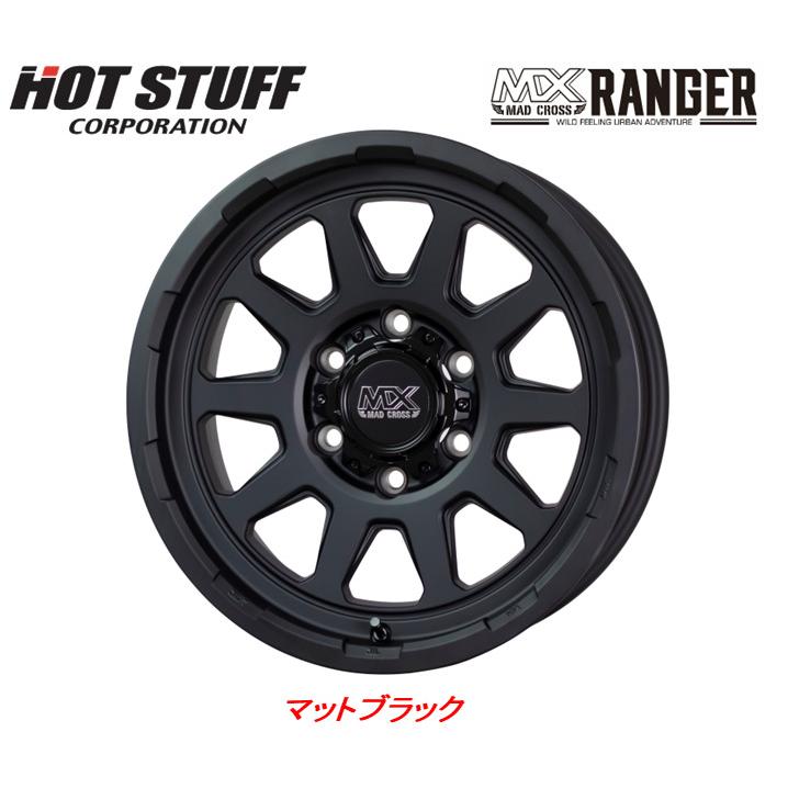 HOT STUFF ホットスタッフ MAD CROSS RANGER マッドクロス レンジャー 200系 ハイエース 6.0J-15 +33 6H139.7 マットブラック お得な4本SET ...