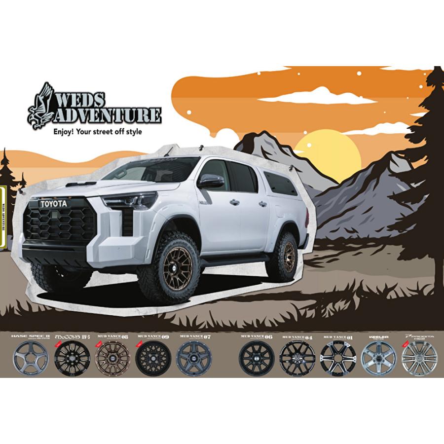 WEDS ADVENTURE MUD VANCE 09 ウェッズ マッドヴァンス ゼロナイン 軽トラック 4.0J-12 +40 4H100 マットブロンズ 1本価格 2本以上ご注文にて送料 ...