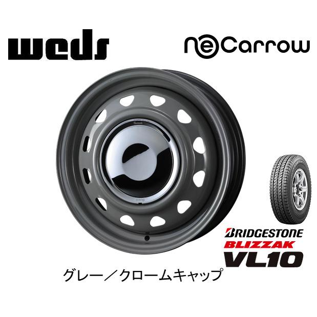 2024年製 ブリヂストン ブリザック VL10 145/80R12 80/78N & WEDS ネオキャロ NeoCarrow 3.5J-12 +34 12H 4H100/110/114.3 ...