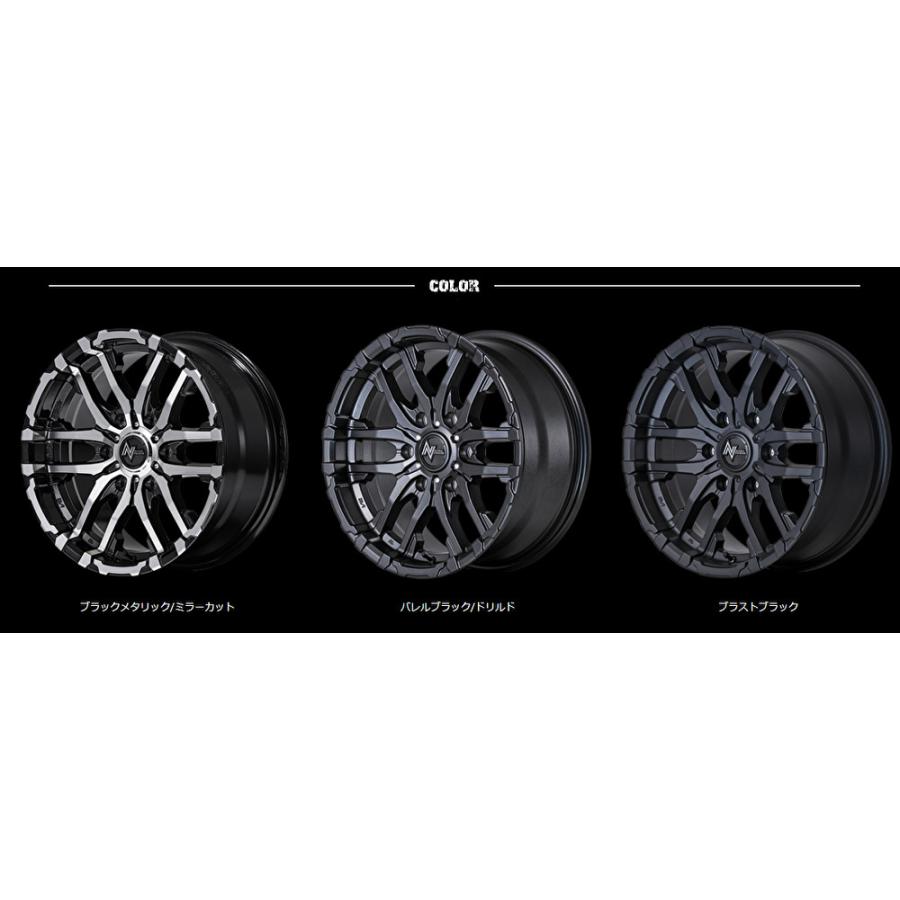 マルカサービス NITRO POWER M26 クロスファング 200系 ハイエース NV350 6.5J-16 +38/+48 6H139.7 バレルブラック/ドリルド 2本以上ご注文にて ...