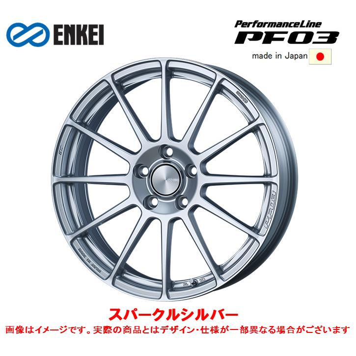 ENKEI Performance Line エンケイパフォーマンス ライン PF03 7.0J-17 +48 5H114.3 スパークルシルバー 4本セット 送料無料 : ビッグラン市毛 ...