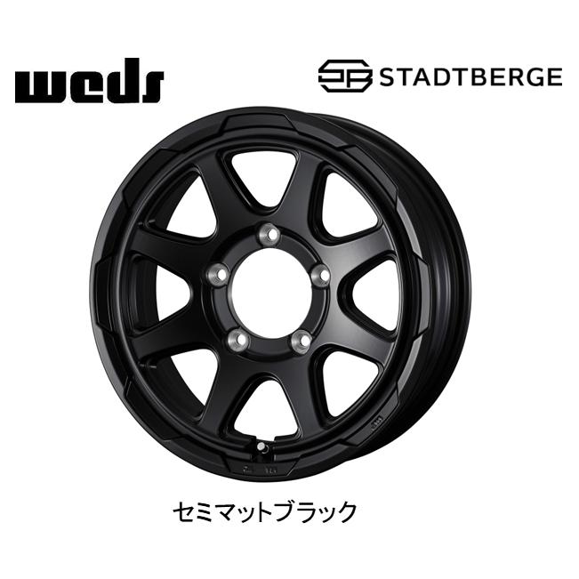 WEDS ウェッズ アドベンチャー STADTBERGE スタットベルク ジムニー 5.5J-16 +22 5H139.7 セミマットブラック 4本セット 送料無料 : ビッグラン市毛 ...