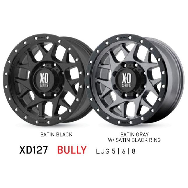 KMC（車） KMC XD127 Bully xd127バリー デリカD5 7.0J-16 +35 5H114.3 マッドグレー/ブラックリング お得な4本SET 送料無料 : ビッグラン市毛 ...