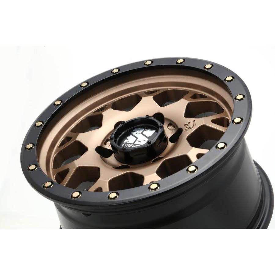 MLJ エクストリーム J XJ04 150系 プラド ハイラックス FJクルーザー 8.0J-17 +20 6H139.7 マットブロンズ/ブラックリム 1本価格 4本以上ご注文にて送料無料 ...