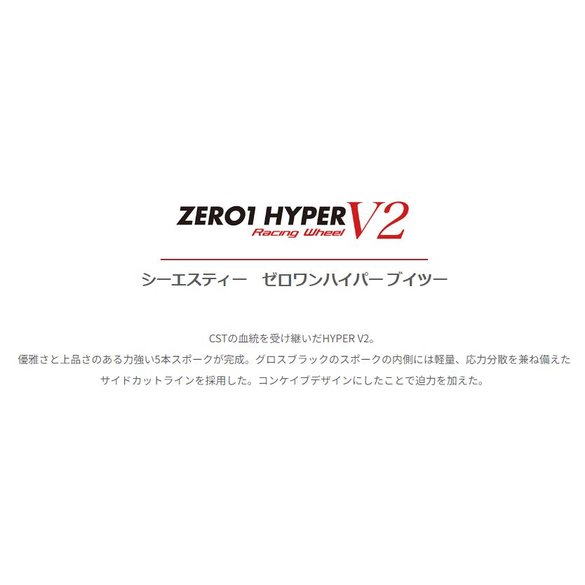 DOALL CST ZERO 1 HYPER V2 シーエスティー ゼロワン ハイパー ブイツー 9.5J-18 +30 5H114.3 ホワイト 1本価格 2本以上ご注文にて送料無料 ...