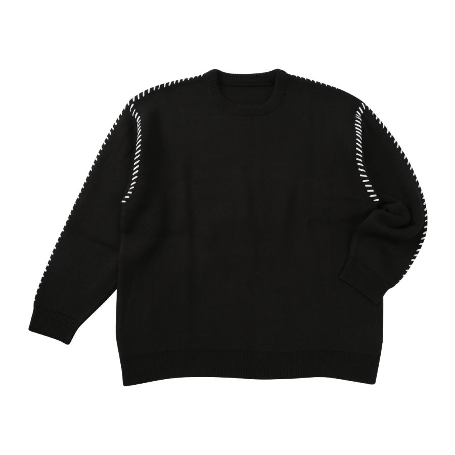 新作・新着商品！】7Gダブルジャガードクルーネックセーター 大きい