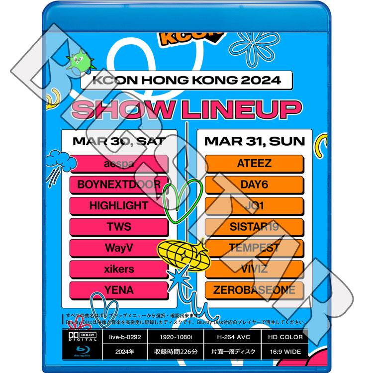 Blu-ray KCON 2024 IN HONGKONG 2DAY 2024.03.31 - ATEEZ VIVIZ ZEROBASEONE SISTAR19 TEMPEST DAY6 ...