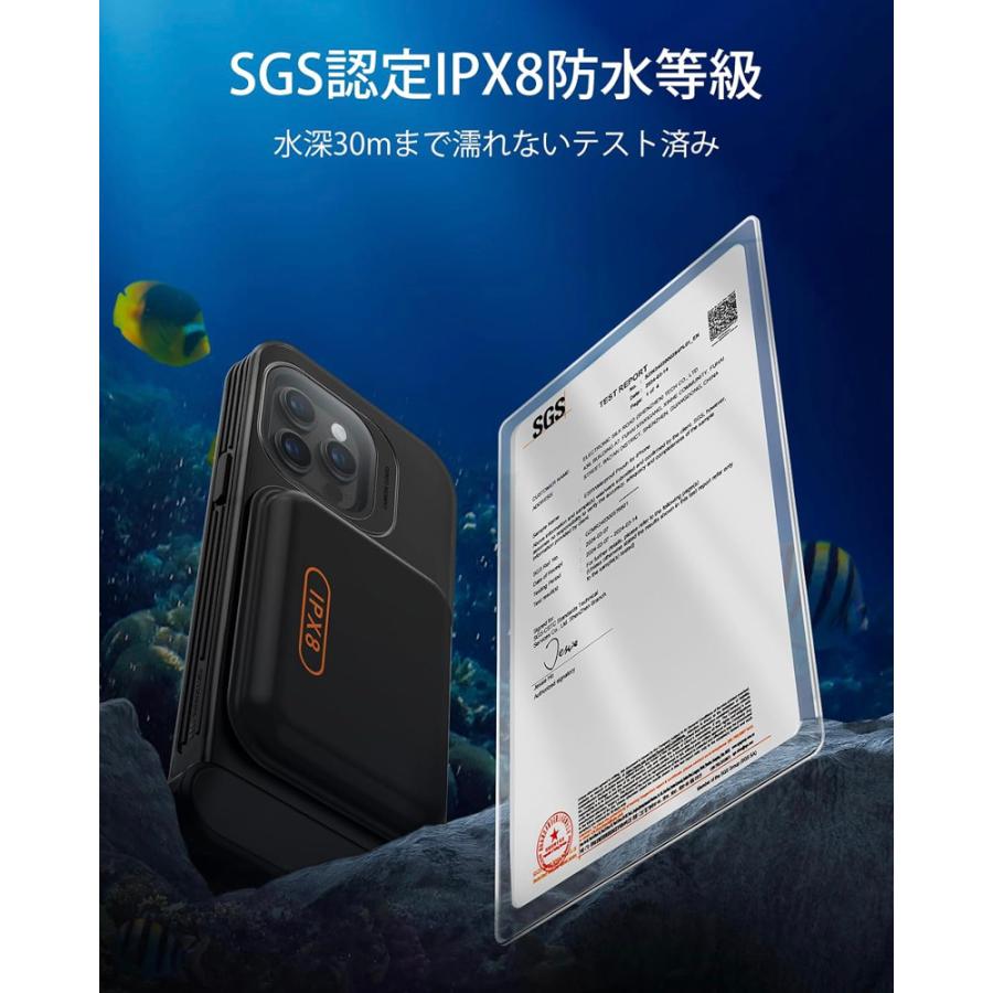 ESR 精密ボタン 水に浮く IPX8認定 完全防水 スマホ 防水ケース iPhone 15 14 13 15Pro 14Pro 13Pro Max : Good Hammond - 通販 ...