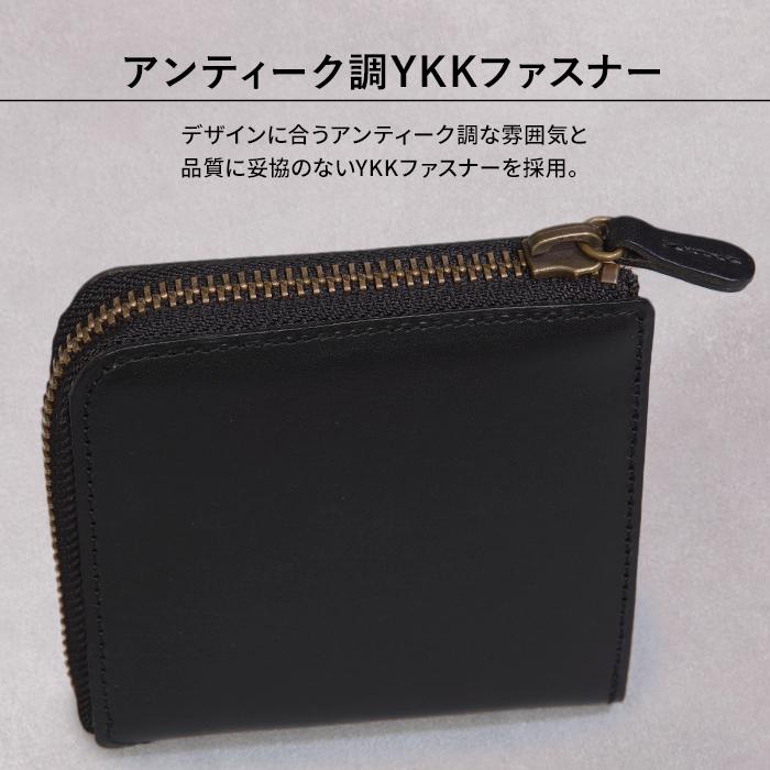 Evoon 公式 L字二つ折り財布 Vellda L-zip メンズ 男性 財布 サイフ ウォレット レザー 本革 ブルガロ ヌメ革 小さめ スマート YKK 人気 おしゃれ 送料無料 ...