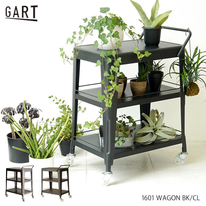 GART 1601 ワゴン ガルト MOSH ツールワゴン キッチンワゴン キャスター付 スチール 黒 ブラック クリア インダストリアル 西 ...