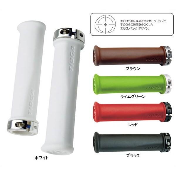 TIOGA TIOGA（タイオガ） ロックオン バイオグリップ/Lock-on BioGrip (HBG138)(ラバーグリップ)(自転車用 ...