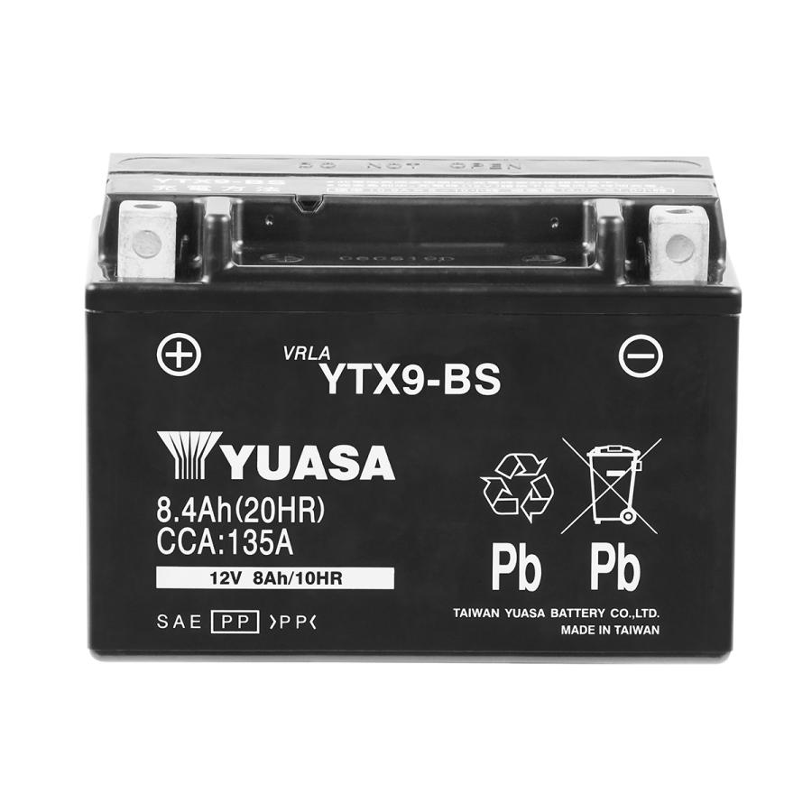高性能台湾ユアサ 液入充電済 YTX9-BS バイクバッテリー GTX9-BS FTX9-BS STX9-BS YTR9-BS 9BS 互換 密閉型 MFバッテリー メンテナンスフリー ...