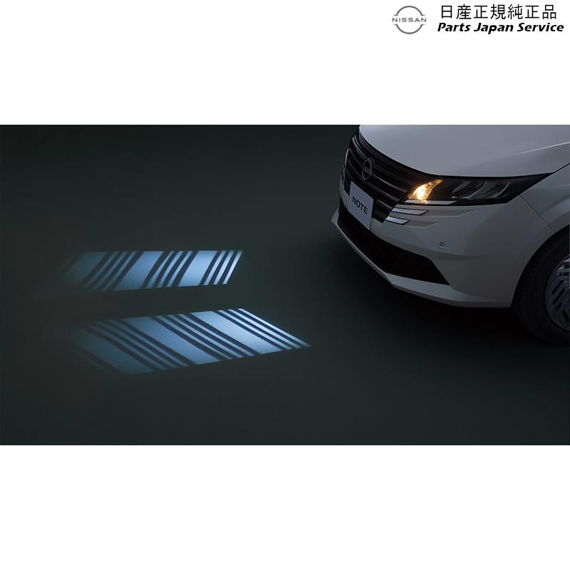 日産 E13系ノート 1.フロントプロジェクションイルミネーション HSDBA B64M0-6XV0A NOTE NISSAN : パーツ ...