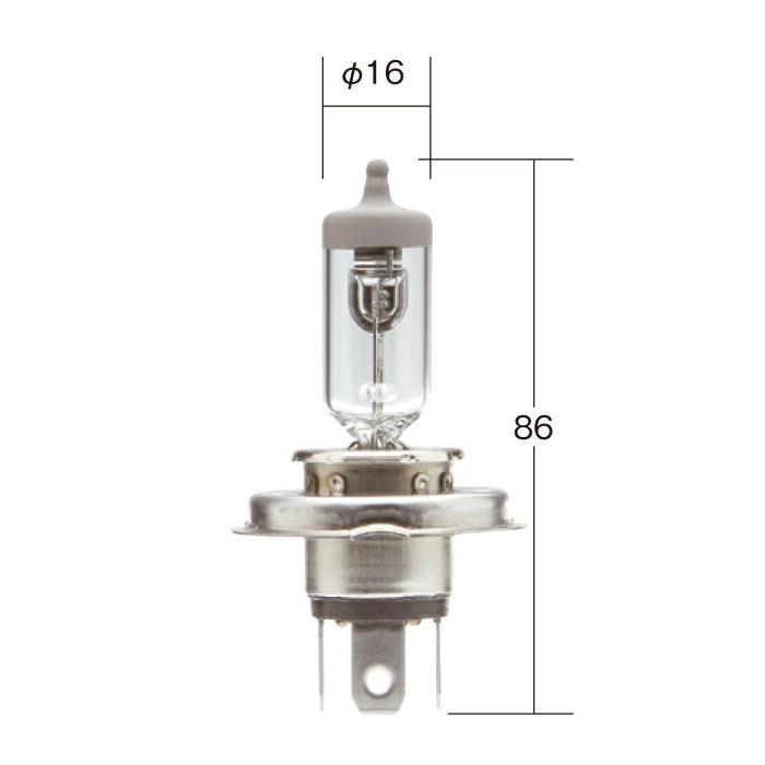 KOITO コイト 0552 ハイパワーハロゲンバルブ H4U クリア 12V 85/80W T16 1個入 電球 車 自動車 小糸 ...