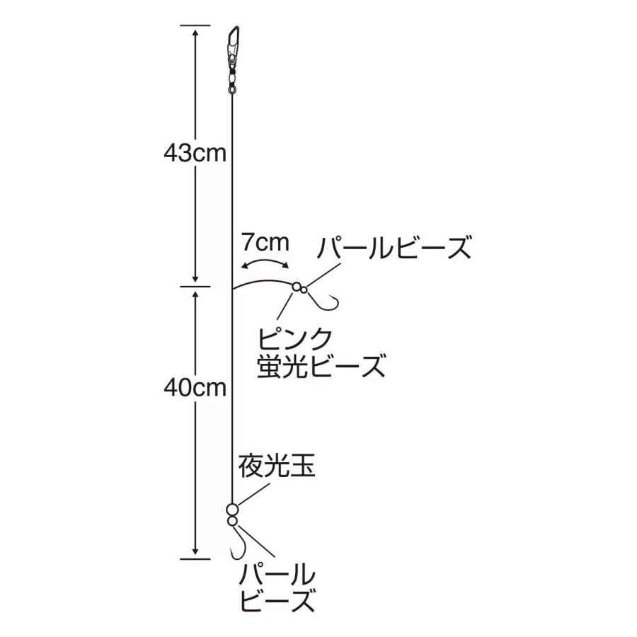 ササメ H001 ちょいハゼ 9号 ハリス1.5 2本鈎×2セット 堤防仕掛 釣針 針 はり 釣具 釣り つり : バイクマン 2号店 - 通販 - Yahoo!ショッピング