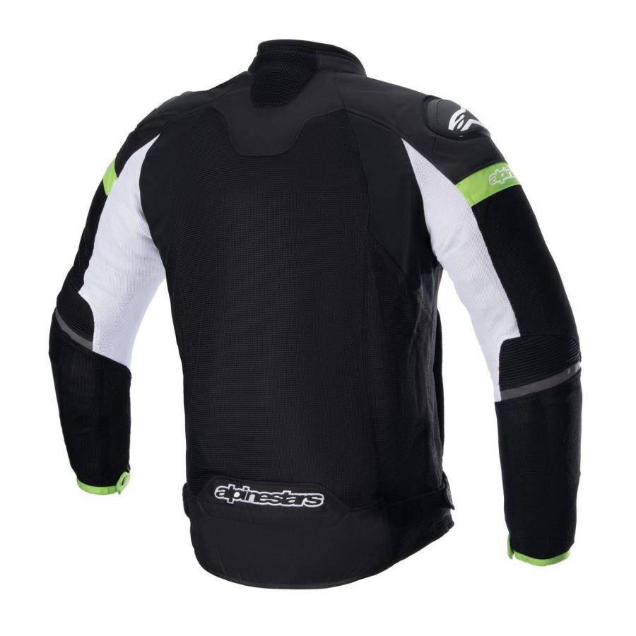 アルパインスターズ 8059347146010 AXIOM SUPERAIR JK AS 1263 ブラック/ホワイト/グリーンフロー XL バイク ジャケット 大きめ メッシュ プロテクター ...