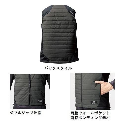 バートル 3214 サーモクラフト軽防寒ベスト 服のみ カモフラブラック Lサイズ 秋冬用 ベスト 防寒 作業服 作業着 ユニホーム : バイクマン - 通販 - Yahoo!ショッピング