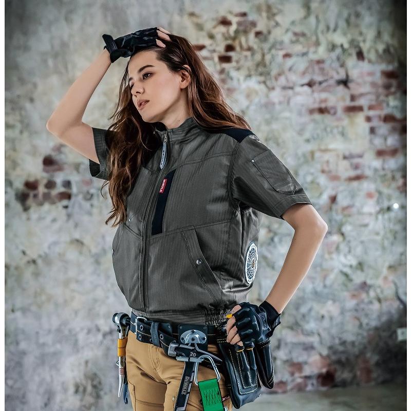 バートル AC1056 エアークラフト半袖服のみ シルバー Sサイズ ジャケット 熱中症対策 制電ケア 作業服 作業着 AC1051シリーズ : バイクマン - 通販 - Yahoo!ショッピング
