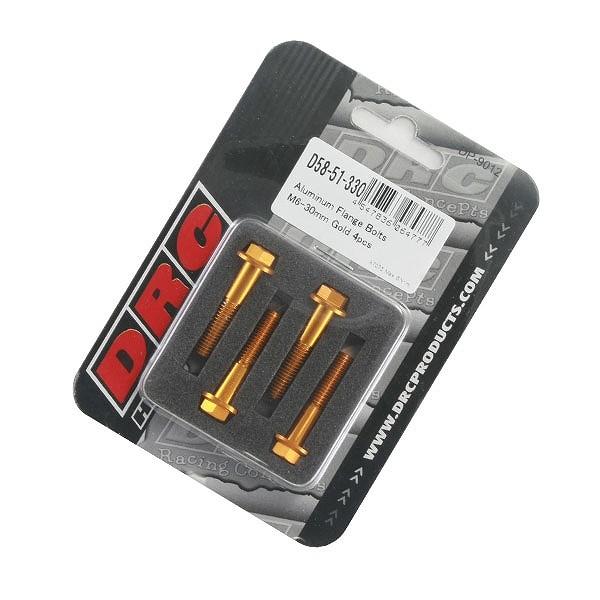 DRC ダートフリーク D58-51-330 M6 アルミフランジボルト ゴールド 4個 30mm :drc-d58-51-330:バイクマン ...