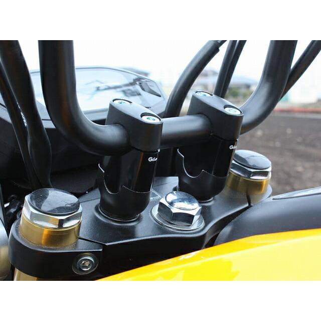 Gクラフト 31196 ハンドルアップスペーサー 艶消しブラックアルマイト 20mm グロム 高さ調整 ポジション変更 : バイクマン ...