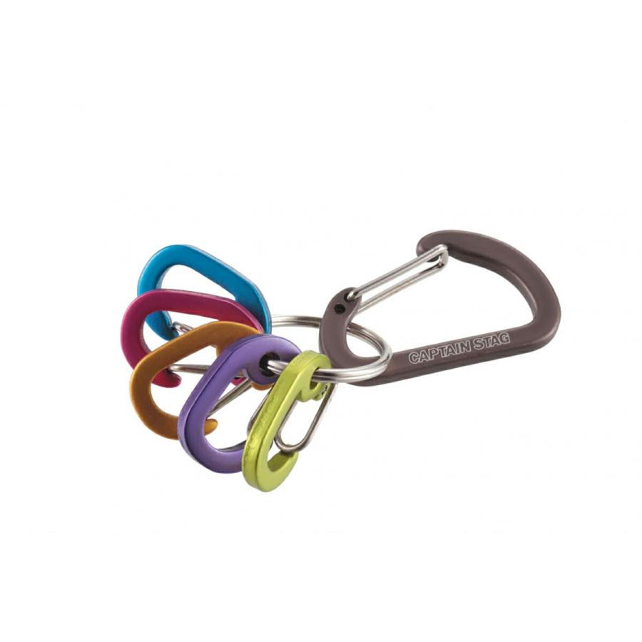 キャプテンスタッグ UM1877 アルミアクセサリー キーカラビナ カラフル 連結器具 アウトドア キャンプ UM-1877 : バイクマン - 通販 - Yahoo!ショッピング