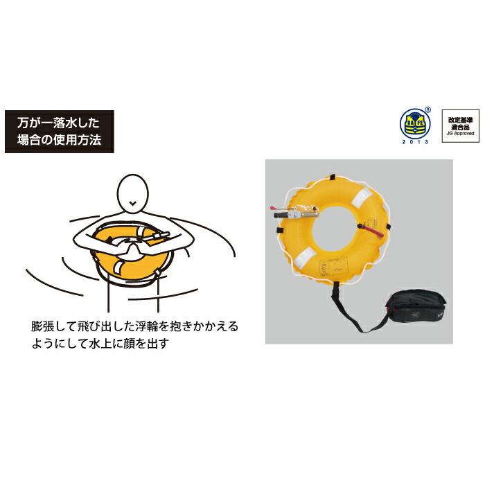 TICT ティクト コンパクトフロート ブラック ウエスト60〜100cm 432g 救命胴衣 ライフジャケット 浮輪 自動 水感知機能 腰 ベルト コンパクト 船釣り 釣具 : バイクマン ...