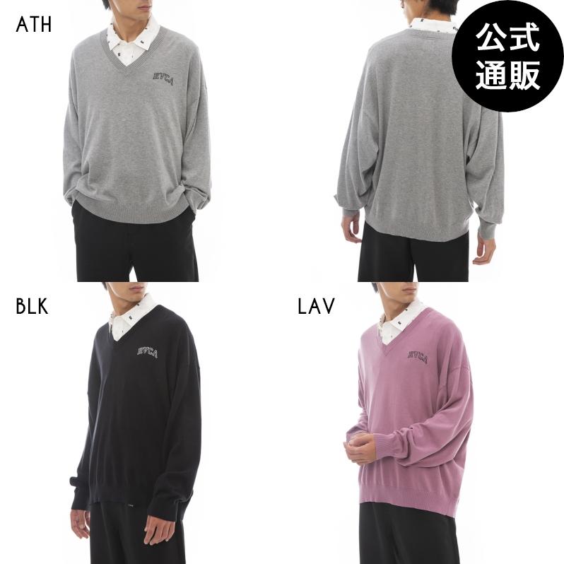 RVCA OUTLET 送料無料 2023 ルーカ メンズ ARCH V-KNIT セーター 2023年春夏モデル 全3色 S/M/L ...