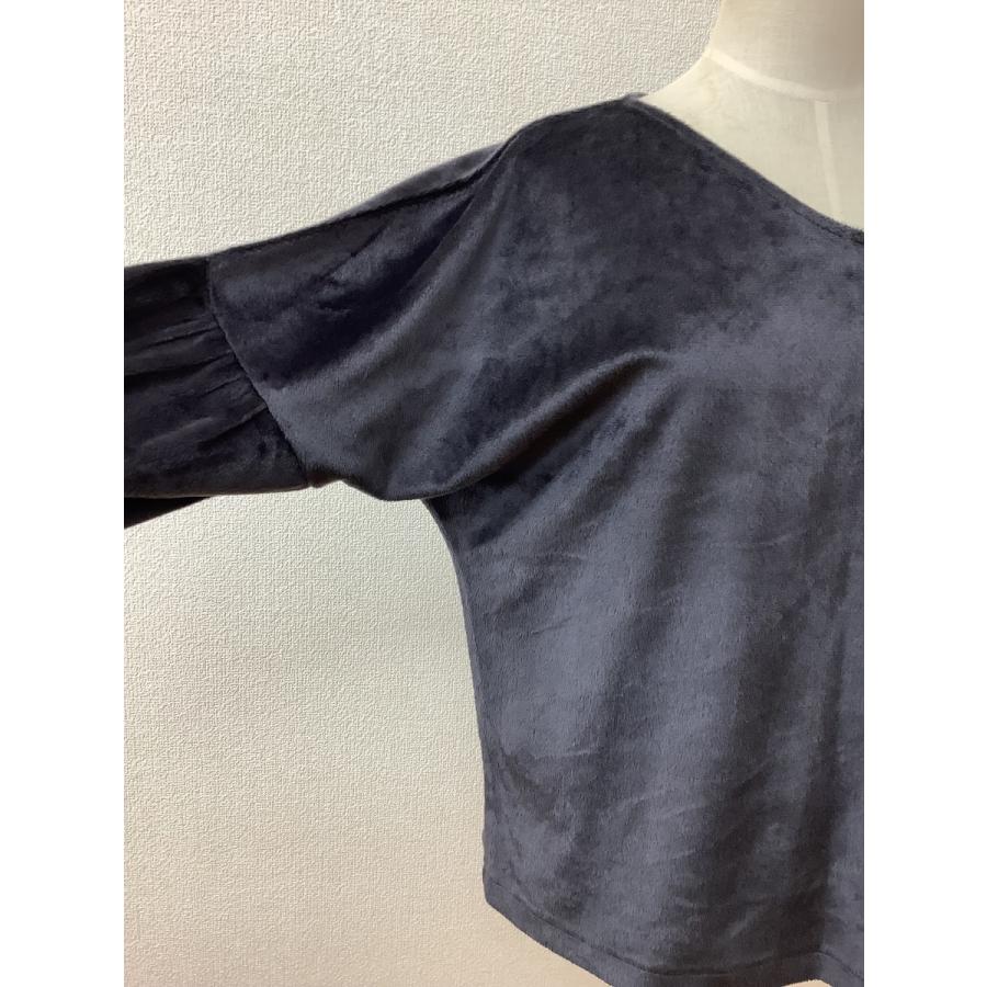 chocol raffine robe ショコラフィネローブ 起毛カットソー チャコールグレー サイズF : ゴーゴーリサイクル - 通販 ...