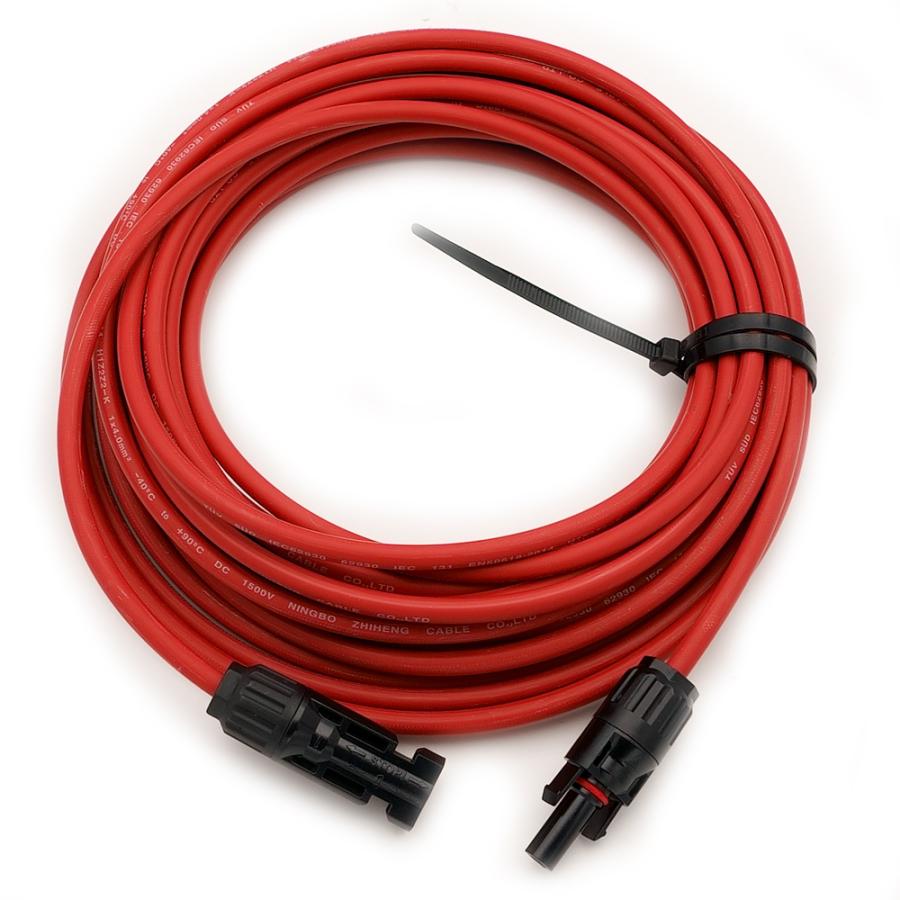 MC4 延長ケーブル 4.0sq 10m 両端コネクター付き 太陽光発電ケーブル ソーラー発電 : ビネット - 通販 - Yahoo!ショッピング