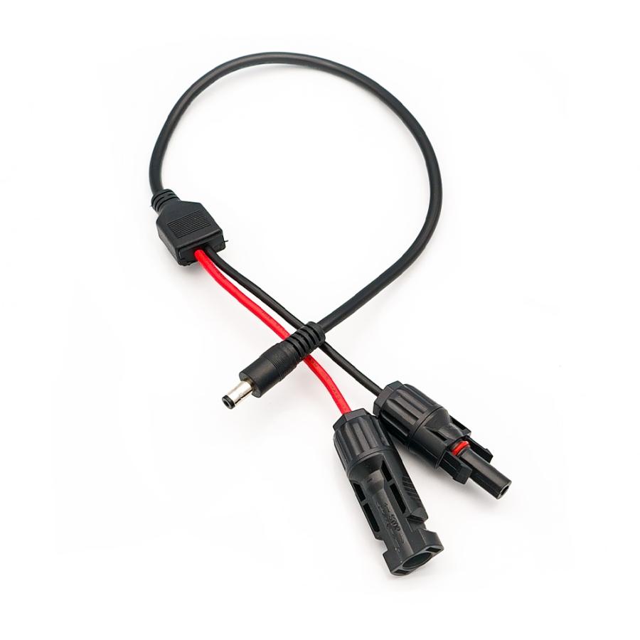 MC4型コネクター DC 5.5mm x 2.1mm 長さ50cm ソラーパネル充電ケーブル : ビネット - 通販 - Yahoo!ショッピング