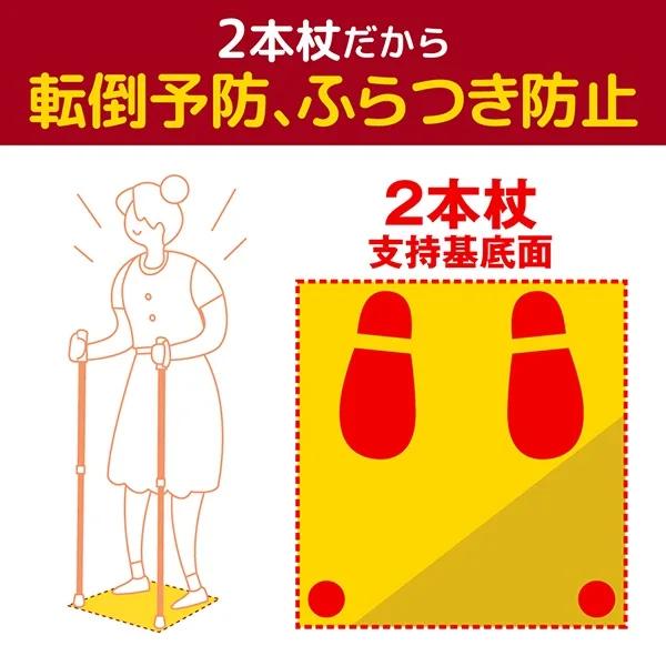 SINANO シナノ あんしん2本杖 2本1組 / 650192 ブラウン : ビンゴケアストア - 通販 - Yahoo!ショッピング