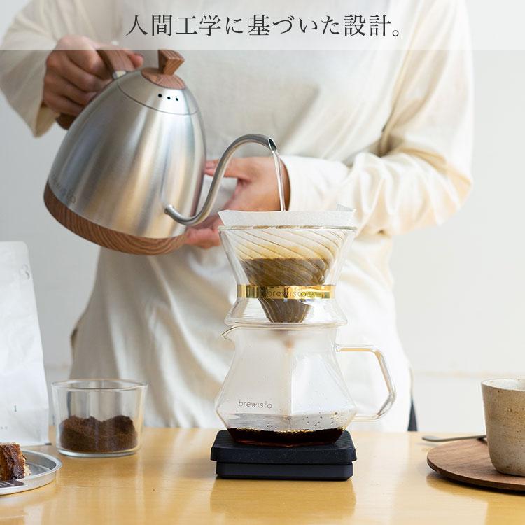 Brewista アルティザン グースネックバリアブルケトル 1.0L Artisan Gooseneck Variable Kettle 木目調 ブリューイスタ 電気ケトル ...