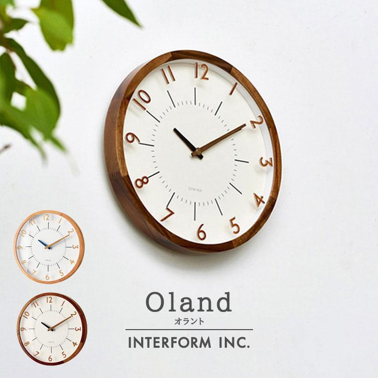 INTERFORM インターフォルム Oland オラント ウォールクロック CL-3350 壁掛け時計 掛け時計 ジオメトリック 電波ステップムーブメント インテリア モダン ...