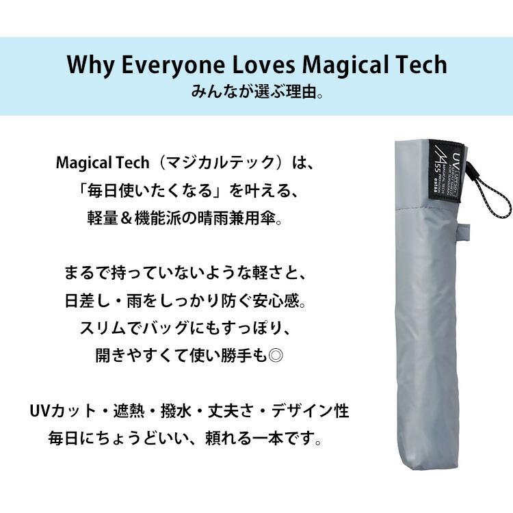 estaa 限定クーポン MAGICAL TECH PROTECTION Slim 55 マジカルテック プロテクション スリム55 傘 折りたたみ傘 55cm 晴雨兼用 エスタ ...