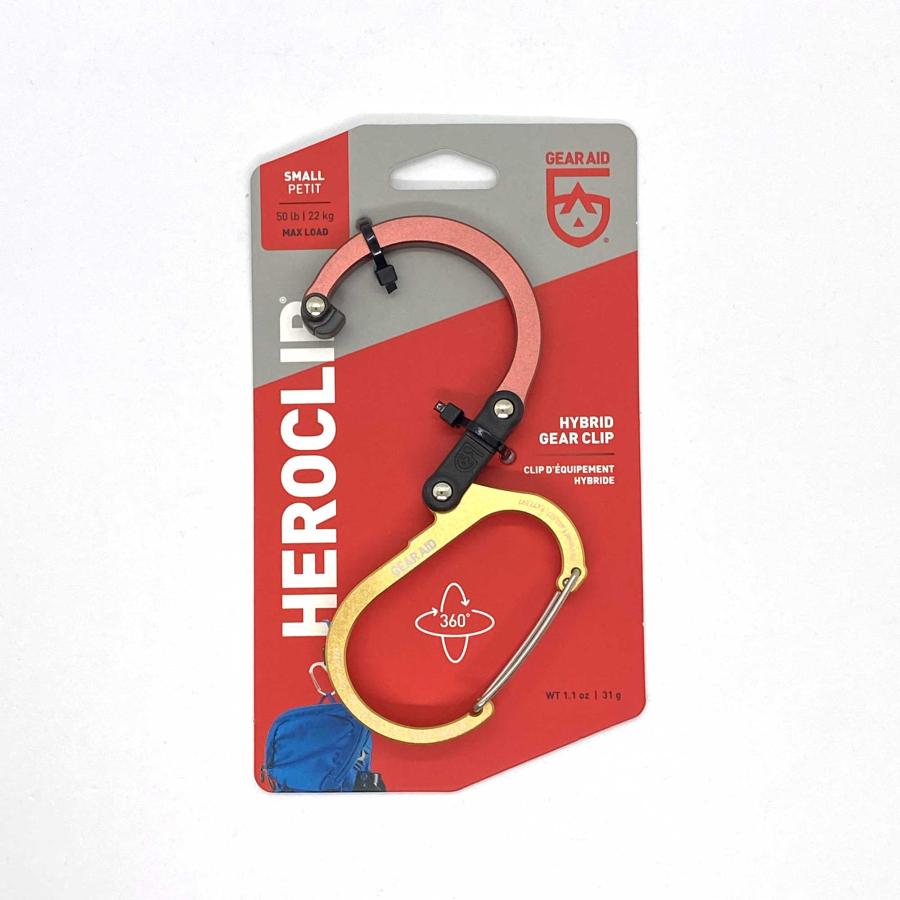 HEROCLIP SMALL ヒーロークリップ スモール 多機能カラビナ フック 静止荷重22kg Cinnamon & Gold シナモン＆ゴールド : 雑貨とアウトドアのお店 ...