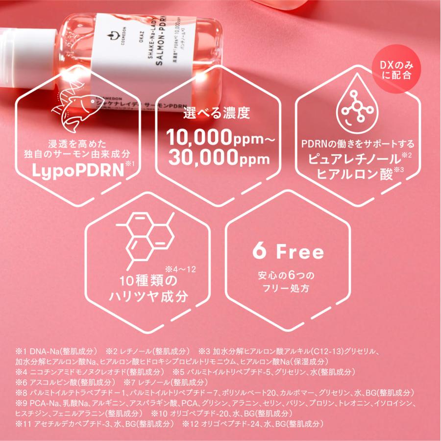 正規取扱店 日本製 PDRN 高濃度美容液 30,000ppm コスメドン シャケナレイディ DX サーモンPDRN 30mL パンテノール 水光肌 : ビスケットYahoo!店 - 通販 ...