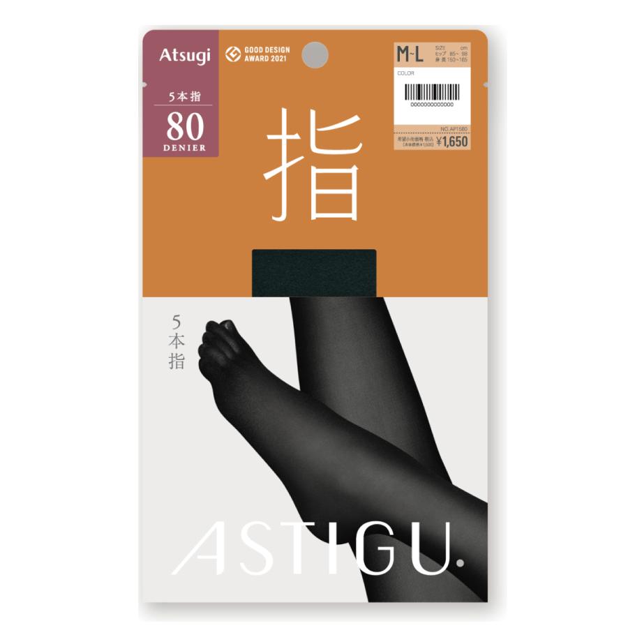 ASTIGU(指)80デニール 5本指タイツ (全3色)(M-L・L-LL) レディース アスティーグ アツギ AP1580 : ag-ap1580 : レッグウェア専門店 リブル(旧名 美足 ...