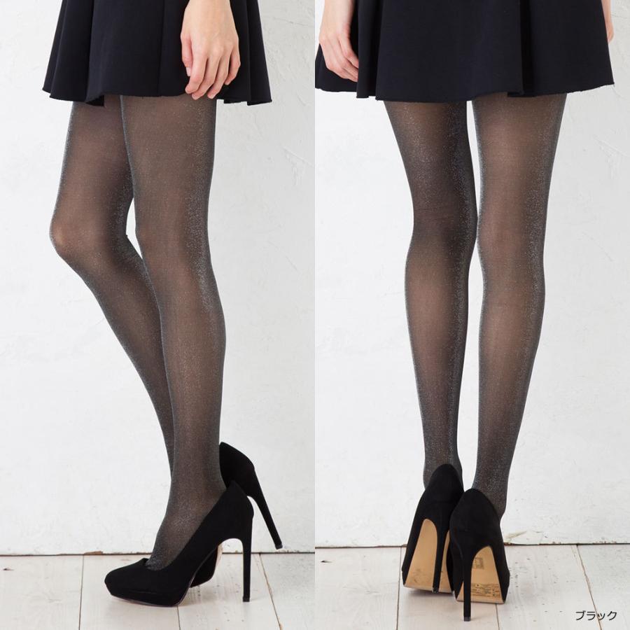 グンゼ トゥシェ カラーラメ ストッキング TH589D 10足セット M-L/L-LL