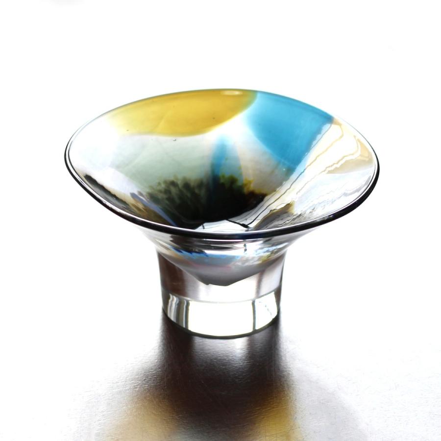 glass calico グラスキャリコ ハンドメイド ガラス酒器 earth (アース) 富士山 ぐい呑 逆さ富士 ギフト おしゃれ ...