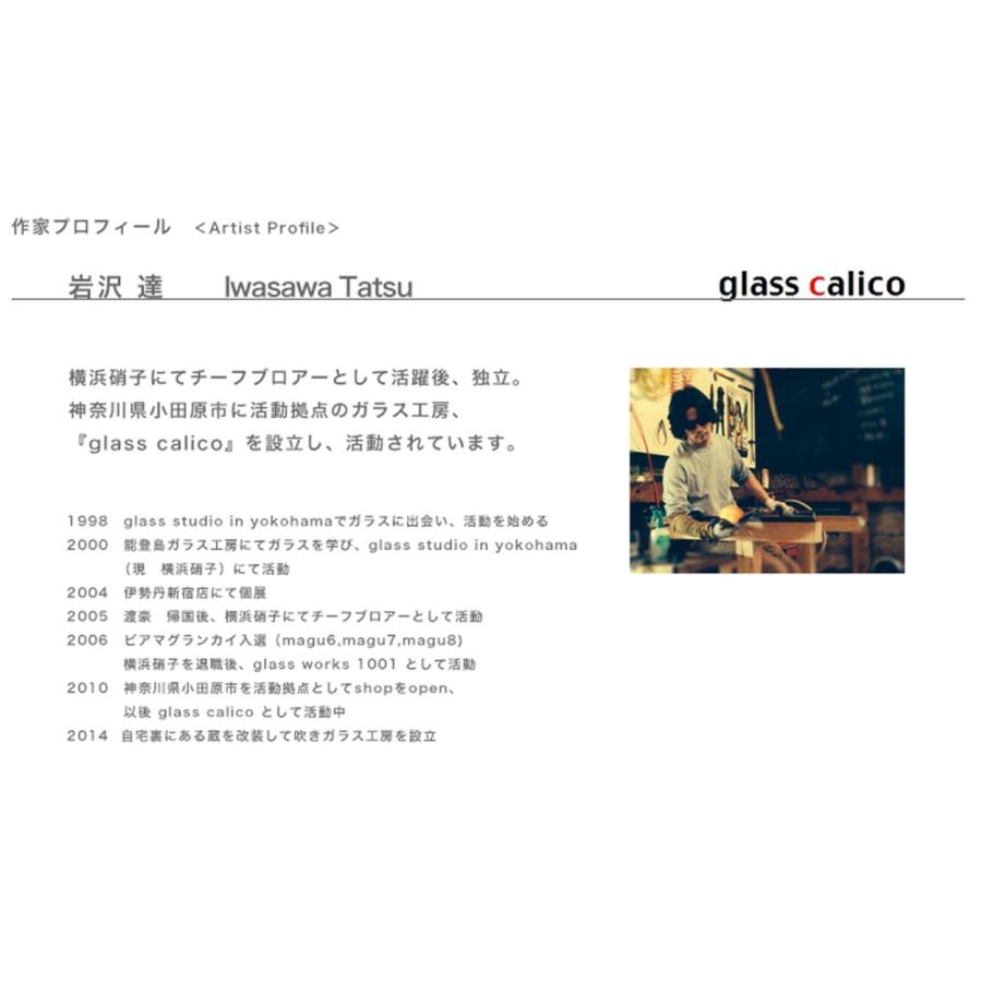 glass calico グラスキャリコ ミナモ 丸型 ロックグラス ハンドメイド グラス : 酒器・グラスの専門店 美酒器や - 通販 ...