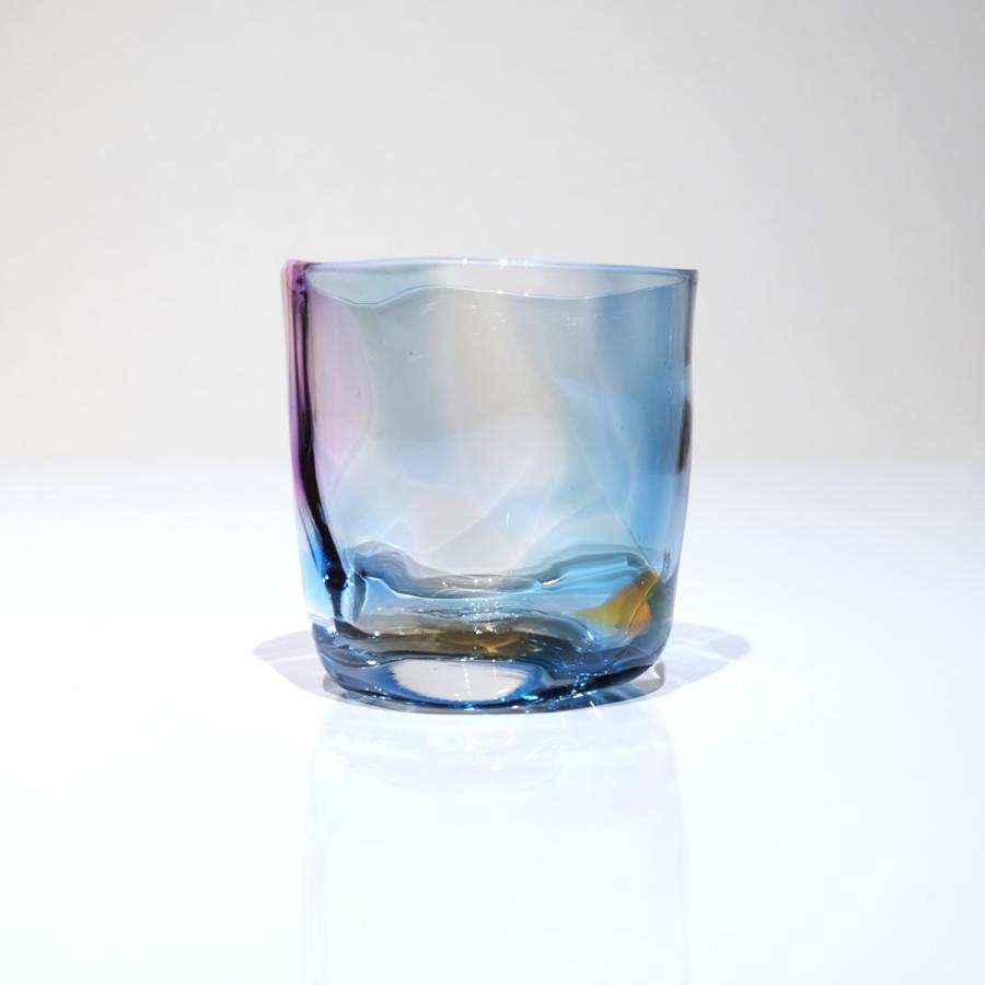 glass calico ミナモearth (ミナモアース) ロックグラス ウイスキー 焼酎 カクテル グラス グラスキャリコ ハンドメイド ...