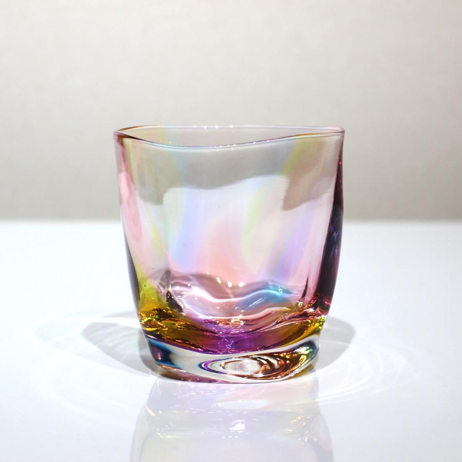 glass calico グラスキャリコ ミナモプリズム ロックグラス ハンドメイド グラス ウイスキー 焼酎 カクテル 梅酒 : 酒器 ...