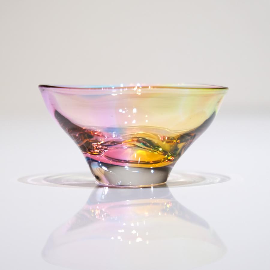 glass calico ミナモプリズム ぐい呑 冷酒器 (単品) グラスキャリコ ハンドメイド ガラス酒器 おしゃれ 来客用 ギフト ...