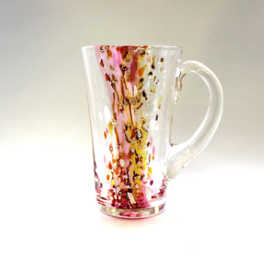 glass calico グラスキャリコ ハンドメイド ガラス酒器 NISHIKI（ニシキ） ビールジョッキ 赤 : 酒器・グラスの専門店 美 ...