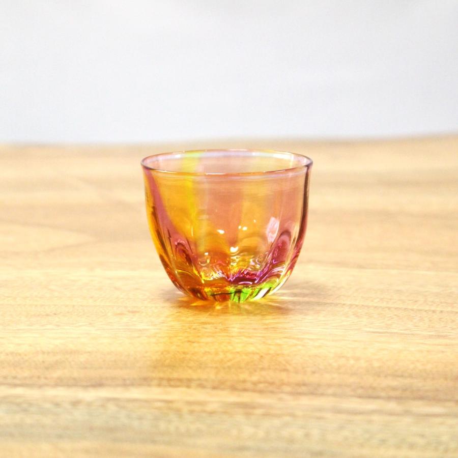 glass calico グラスキャリコ プリズム ライン ぐい呑 冷酒器 (単品) ハンドメイド ガラス酒器 おしゃれ ギフト プレゼント ...