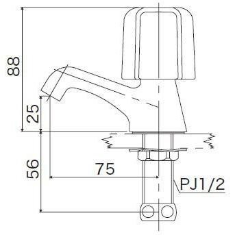 KVK 【K5ED】 立水栓 （EDハンドル付） яж∀ : アールホームマート Yahoo!店 - 通販 - Yahoo!ショッピング
