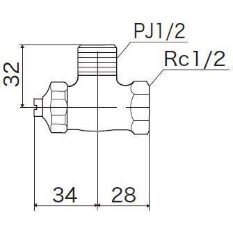 KVK 【K6AP4-10】 アングル形止水栓ドライバー式 （ナットなし・固定こま） яж∀ : アールホームマート Yahoo!店 - 通販 - Yahoo!ショッピング